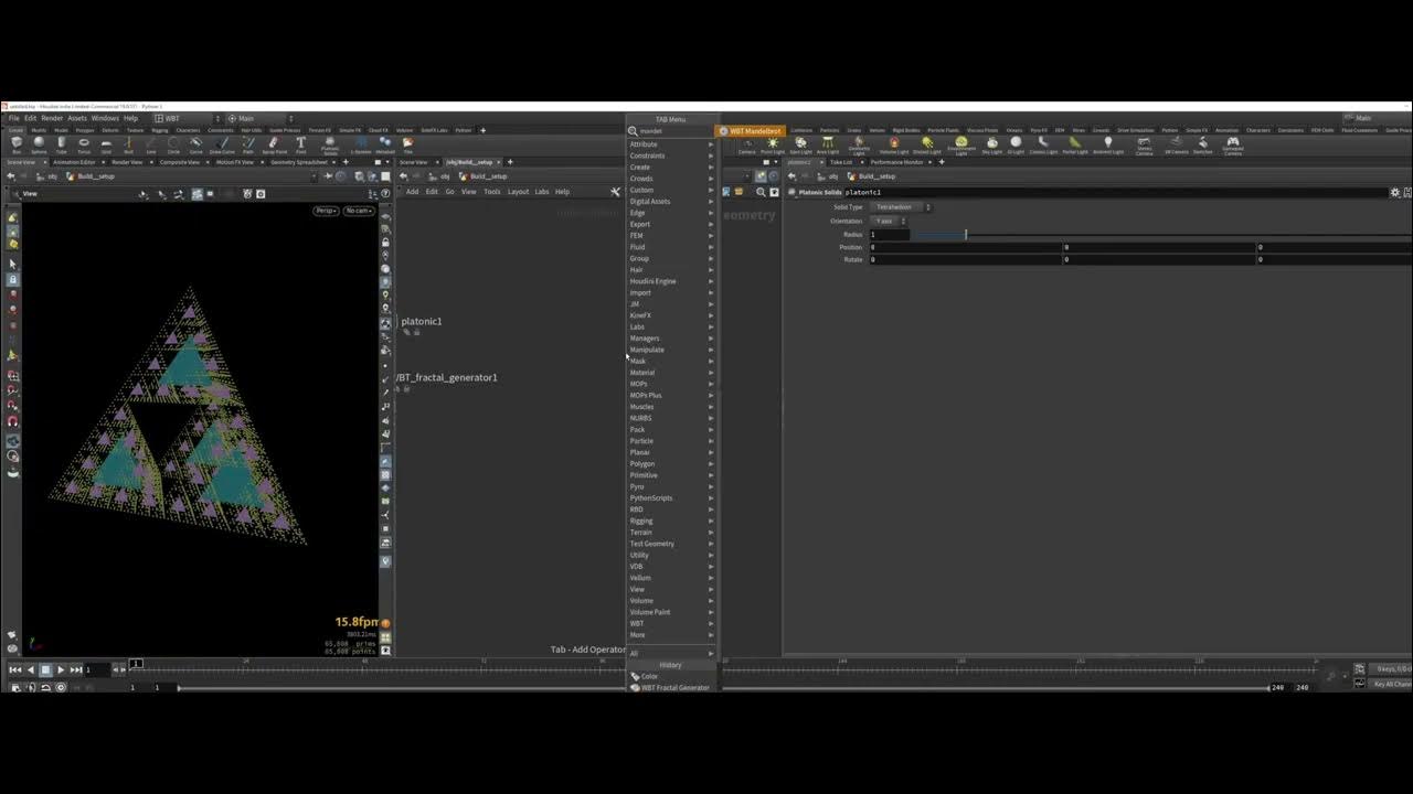 Houdini | Fractal HDAs - Fractal Copies & Mandelbrot set - YouTube