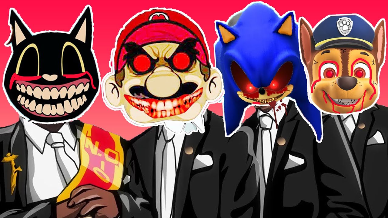 Sonic.EXE & Mario.EXE & PAW Patrol.EXE & Cartoon Cat.EXE - Coffin Dance ...