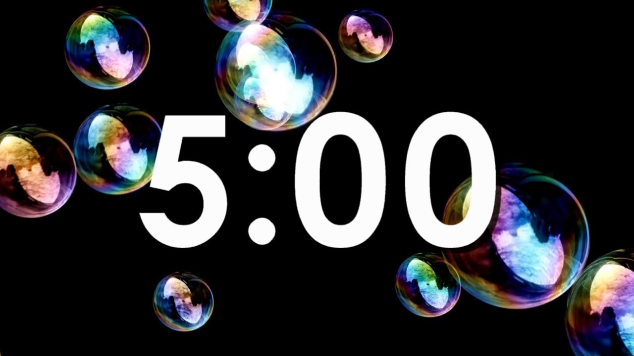 5 Minute Calm Timer With Bubbles - YouTube