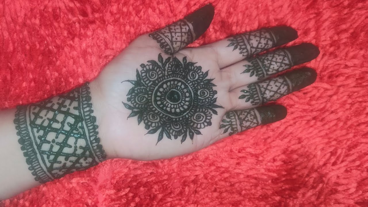beautiful mandala mehndi🌸💖 design| latest front hand mandala mehndi ...