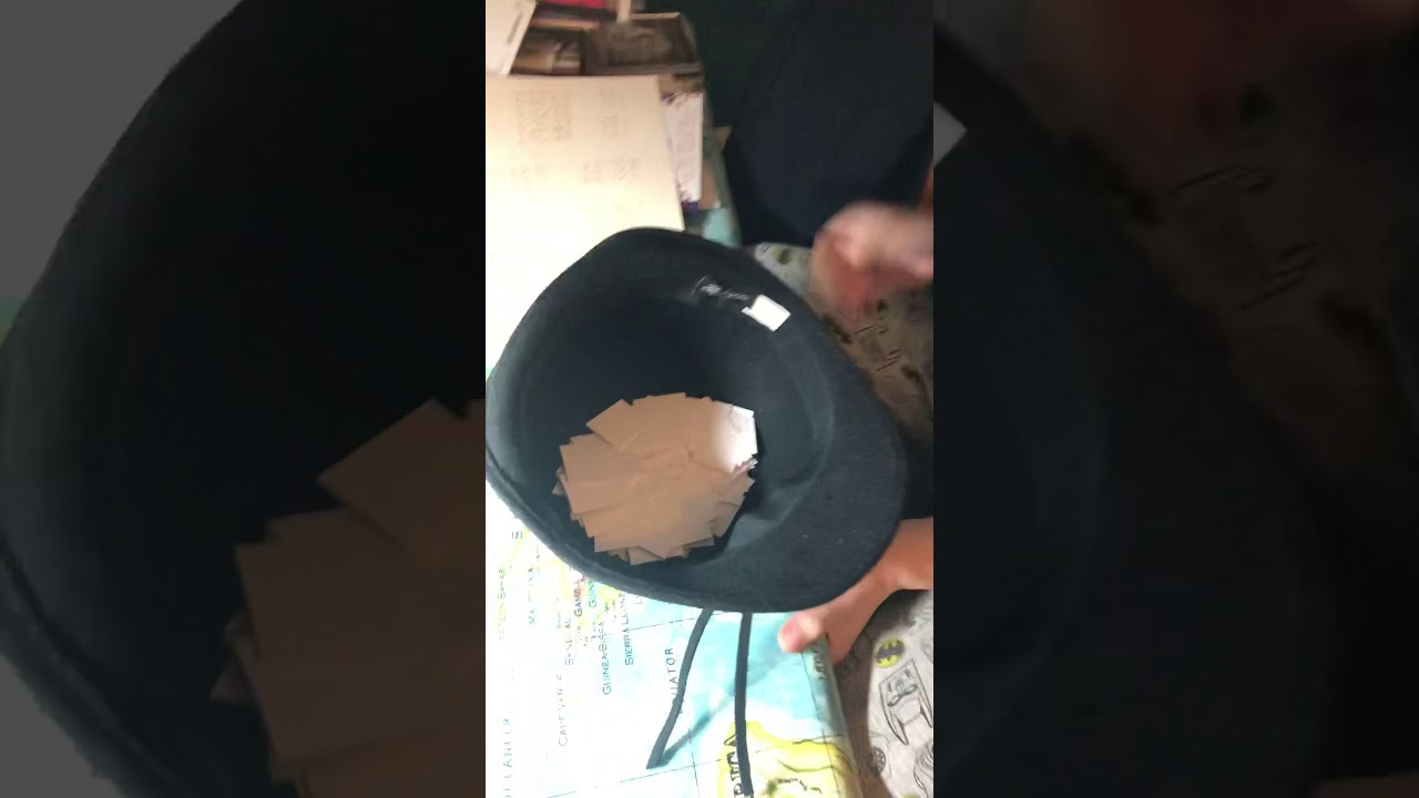Picking a name of the giveaway winner from the hat - YouTube