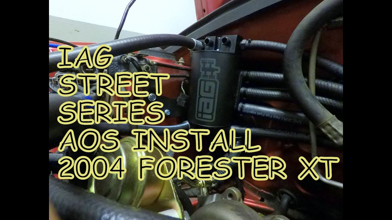 IAG Street Series AOS Install 2004 Forester XT - YouTube