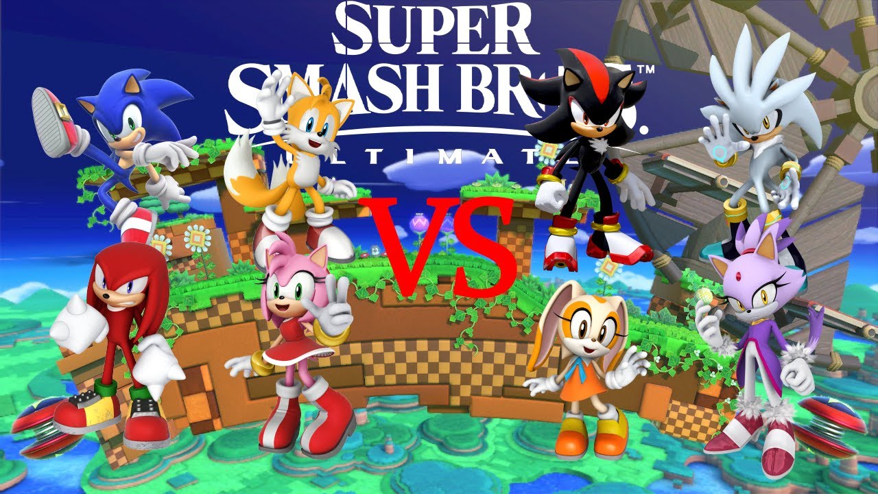 Super Smash Bros Ultimate Sonic Characters Battle - YouTube