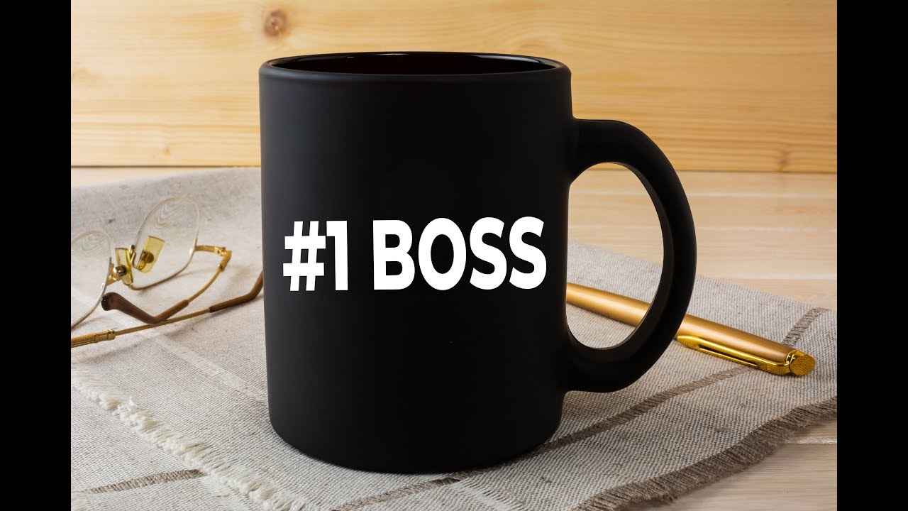 Number 1 Boss Black Ceramic Coffee Mug - YouTube
