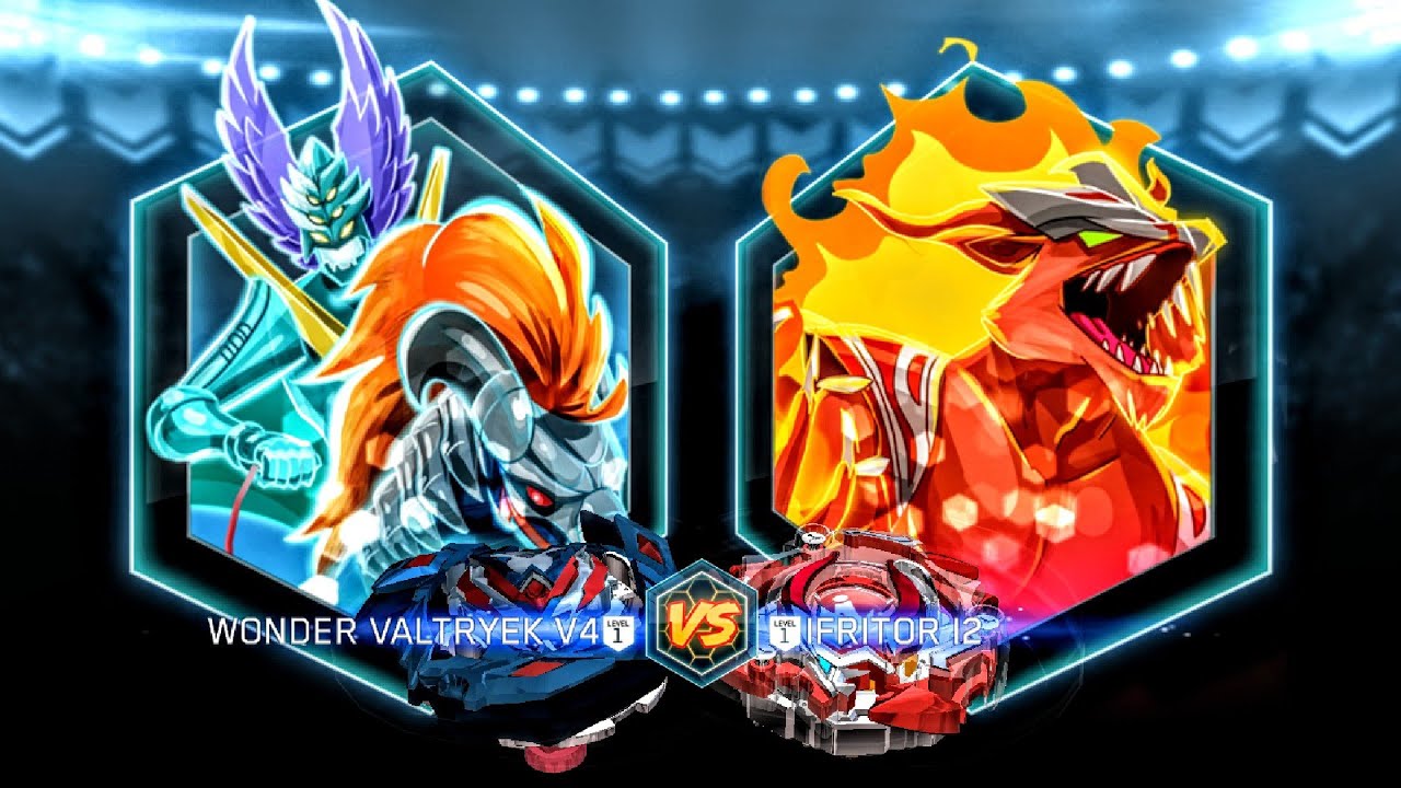 Sling Shock Beyblade Burst Evolution Hasbro App: Wonder Valtryek vs ...