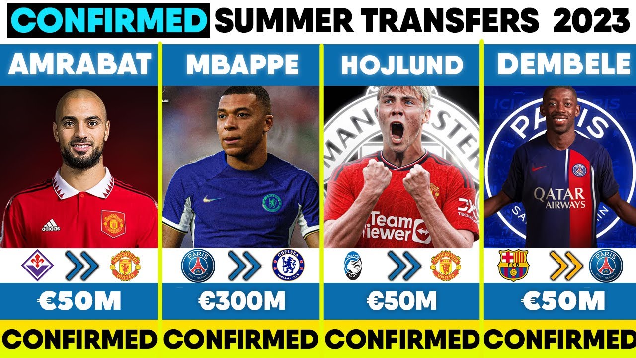 🚨LATEST CONFIRMED TRANSFERS TODAY. Mbappe to Chelsea, Amrabat to ...