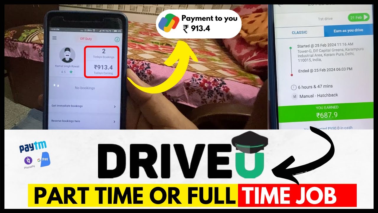 DRIVE U Part Time Job || Full time Vlog video - YouTube