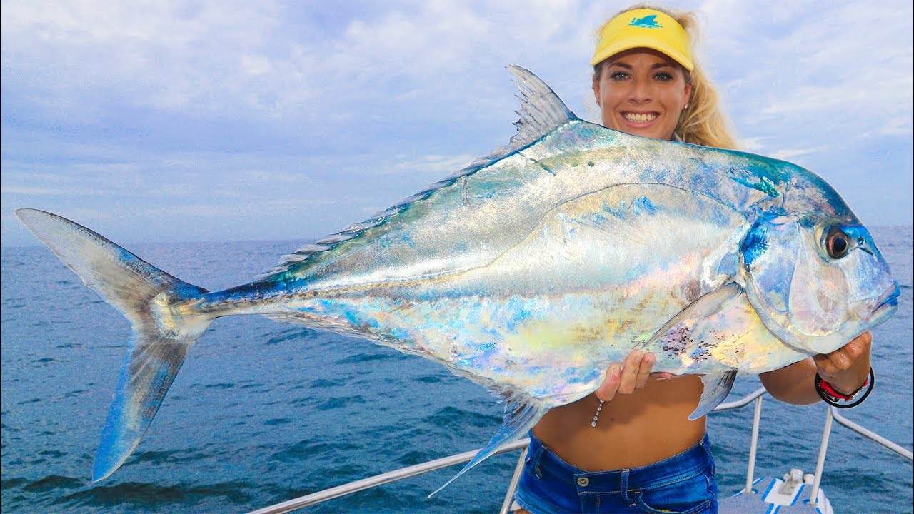Unexpected TROPHY FISH Catch! Giant African Pompano Caught Florida ...