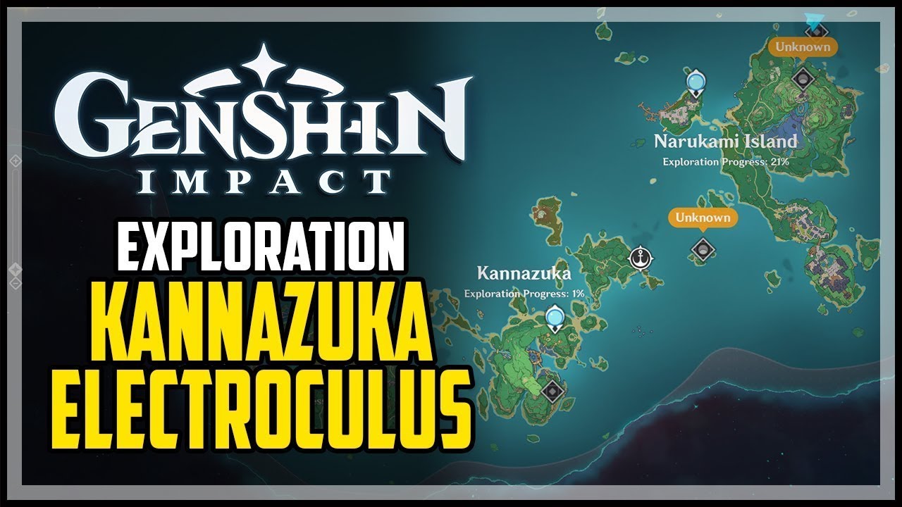 Kannazuka All Electroculus Locations Genshin Impact - YouTube