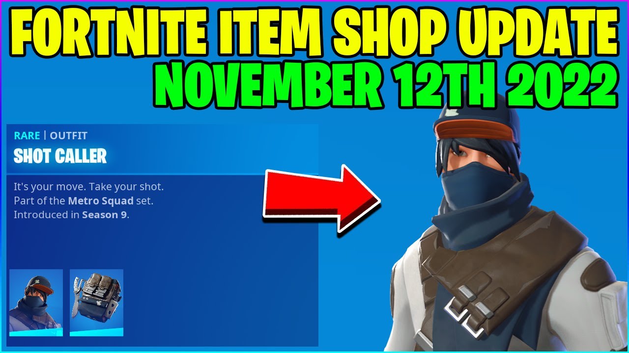 Fortnite Item Shop SHOT CALLER IS BACK! [November 12th, 2022] (Fortnite ...