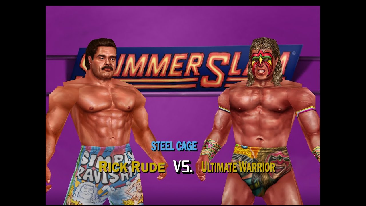 WWF Legends - Challenge 64 Beta Test - CAGE MATCH - Rick Rude vs The ...