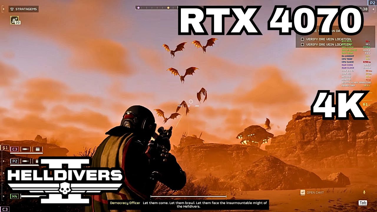 Helldivers 2 Ultra 4K Gameplay on RTX 4070 - You Won't Believe the ...