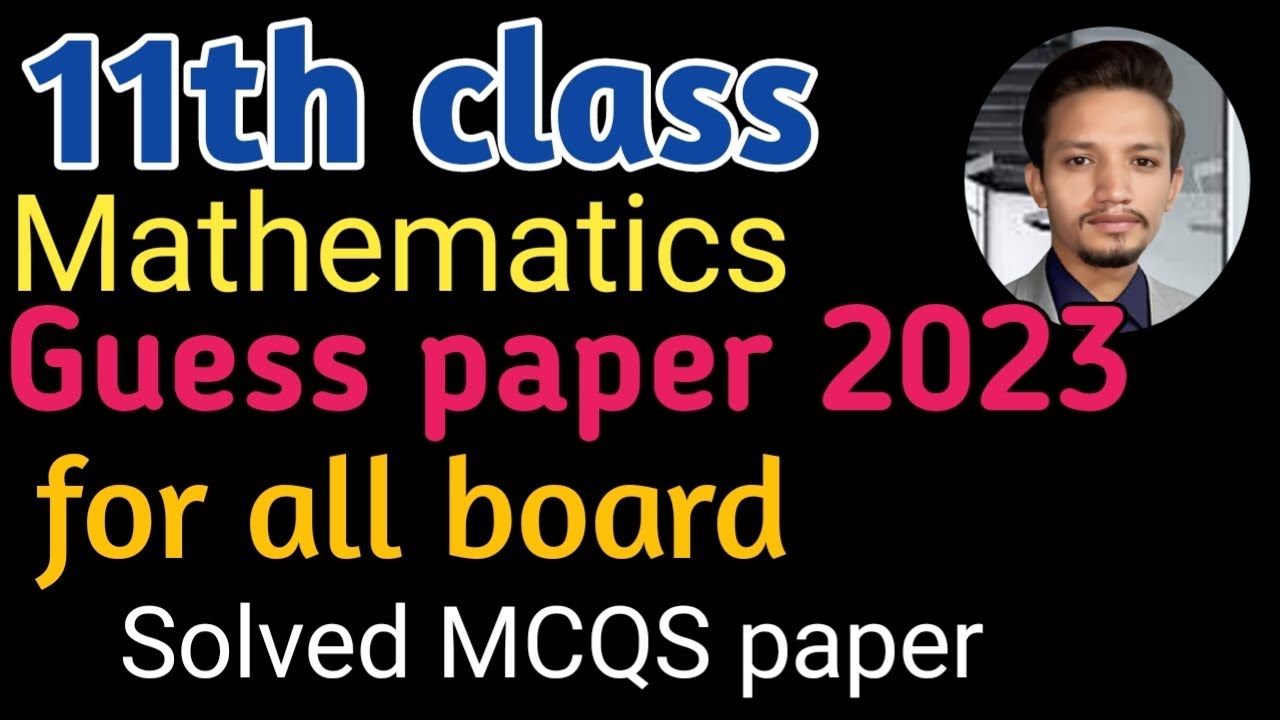 11th Class Math Full Book Paper 2023 - 1st Year Maths Full Book Guess ...