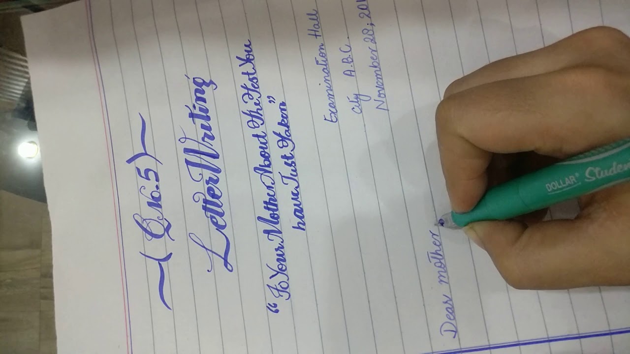 how to write a letter with best presentation... - YouTube