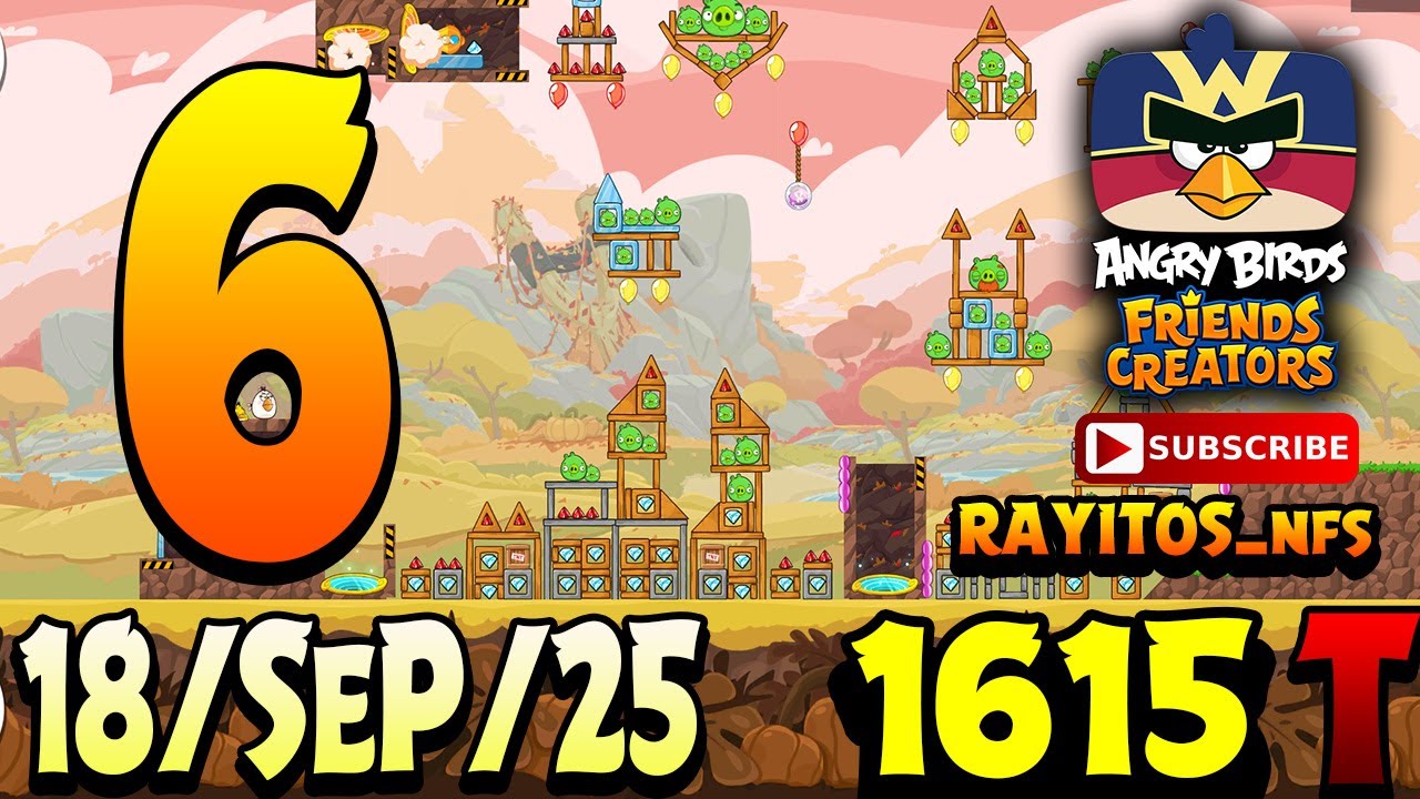 Angry Birds Friends Level 6 Tournament 1615 Highscore POWER-UP ...