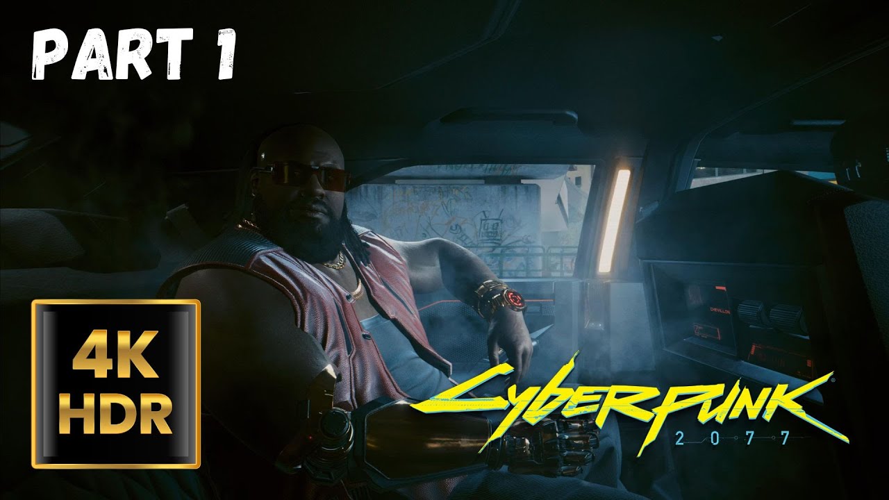 First Job - Cyberpunk 2077 Walkthrough Part 1 PS5 4K HDR - YouTube