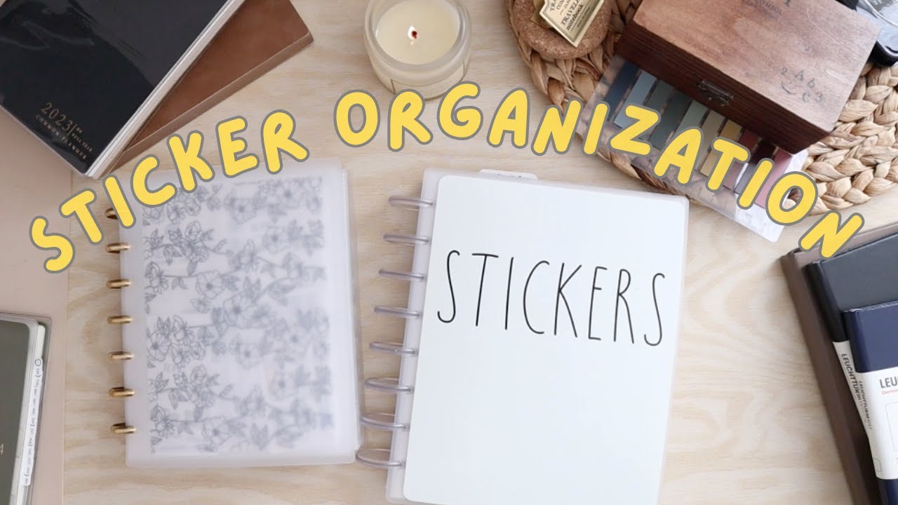 How to organize stickers so you'll actually use them :) - YouTube