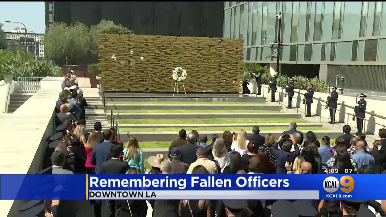 LAPD honors fallen officers - YouTube