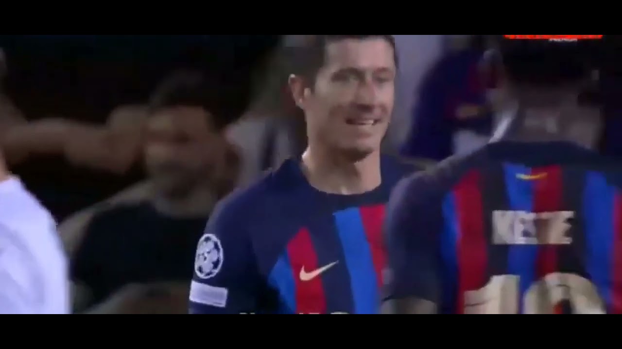 FC Barcelona (5) VS (1) Victoria Plzen | Lewa Hattrick | UCL 2022 ...
