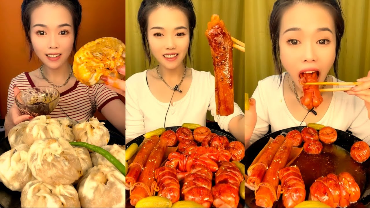 Cute Girl Eating Food So Yummy Mukbang ASMR Ep458 | 可爱的女孩吃食物如此美味 ...