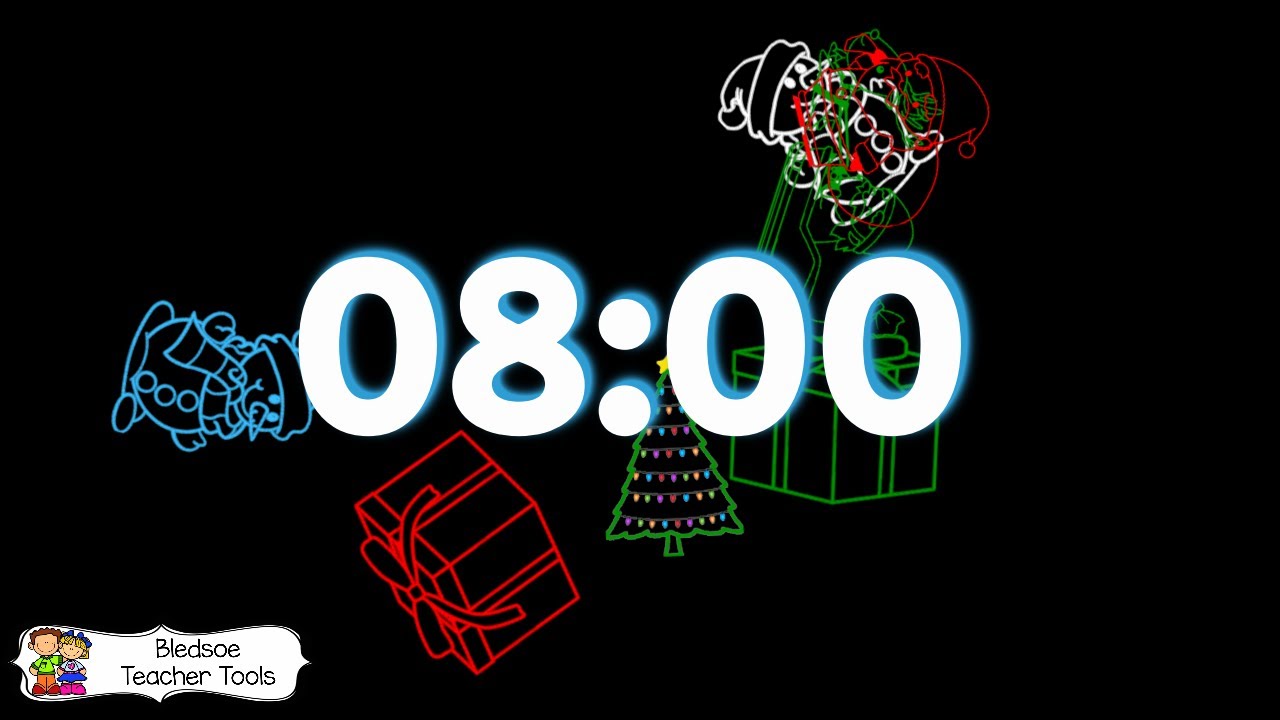 8 Minute Floating Christmas Timer with Music - YouTube