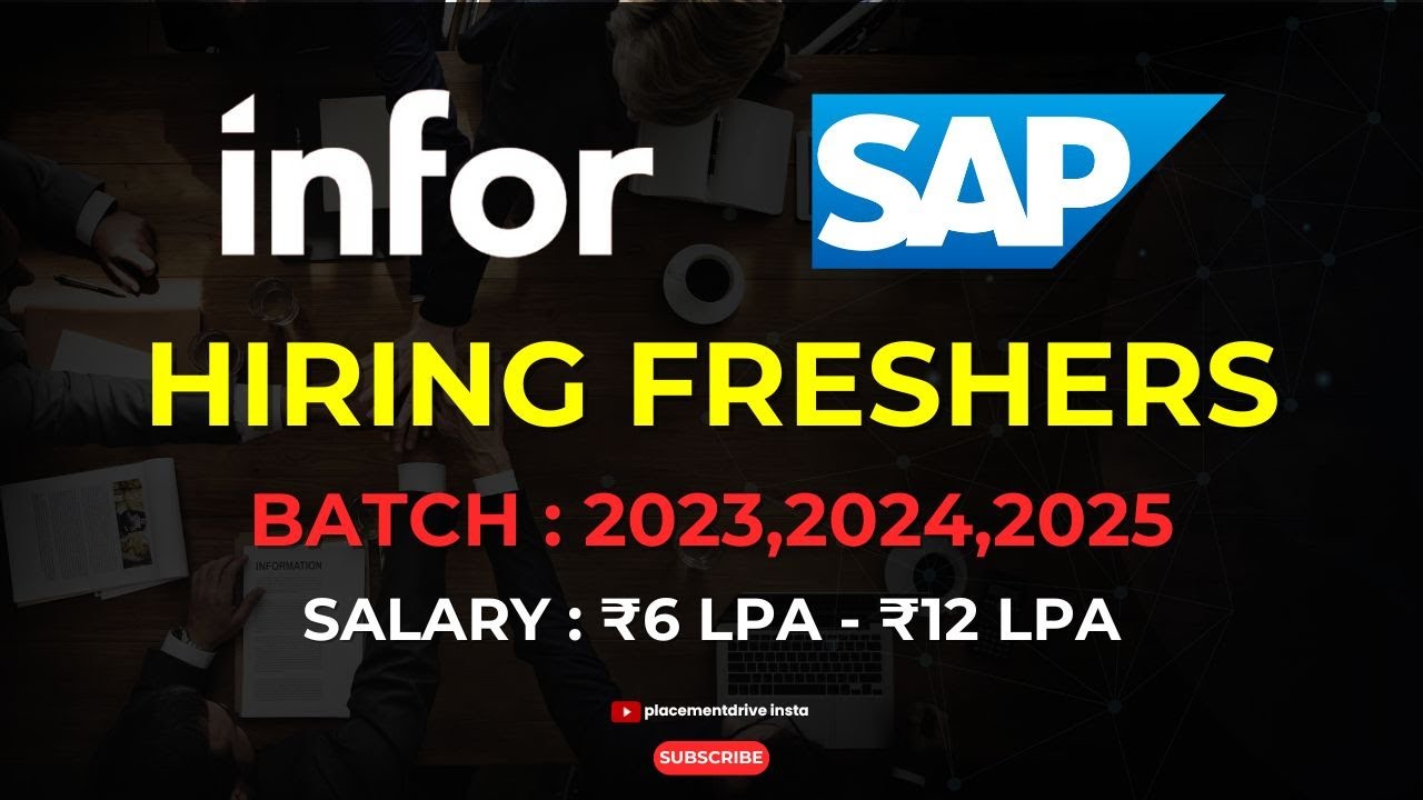 Developer & Software Engineer Associate Roles at SAP & Infor - YouTube