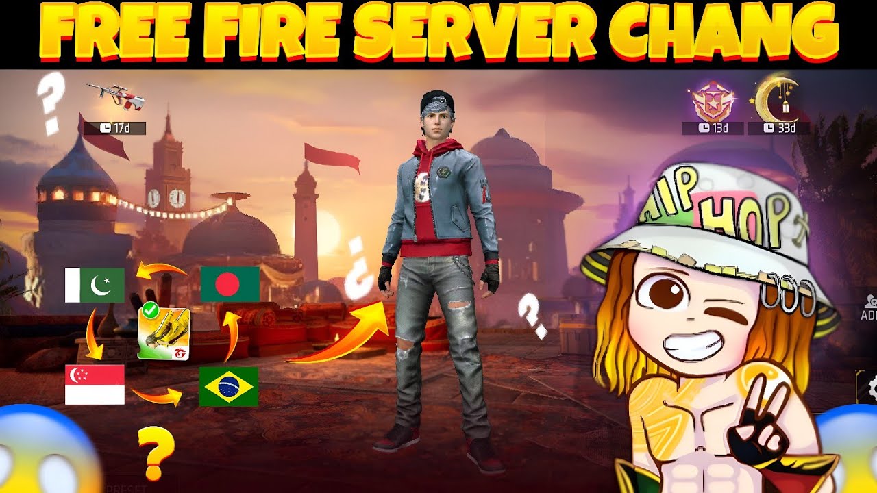 HOW TO CHANGE FREE FIRE SERVER IN 2025 | BRASIL PAKISTAN BANGLADESH ...