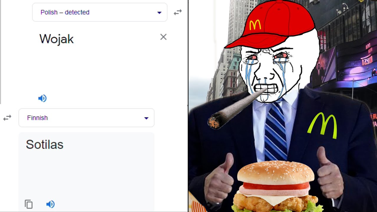 Wojak in different languages meme - YouTube