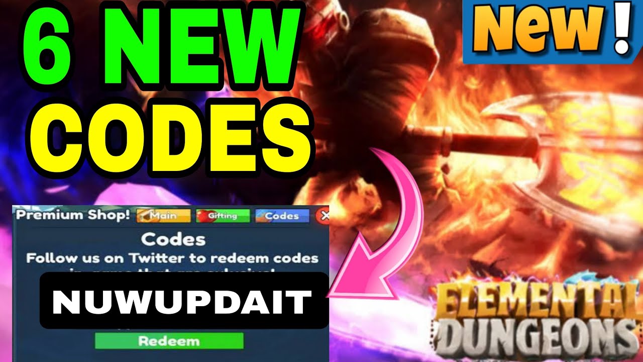 🥀 New 🥀 ELEMENTAL DUNGEONS CODES - ROBLOX ELEMENTAL DUNGEONS CODES ...