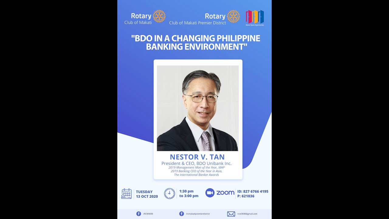 RCM Meeting: BDO in a Changing Philippine Banking Environment by Mr ...