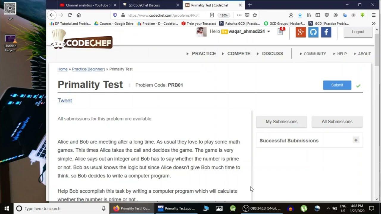 L01.1 : Primality Test (Codechef) | Number Theory | CodeNCode - YouTube