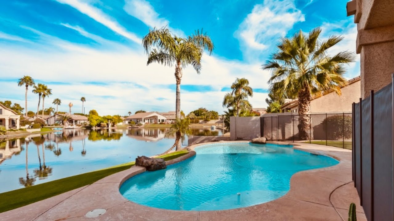 Chandler Arizona House Tour $860K The Ultimate Waterfront Lot in ...