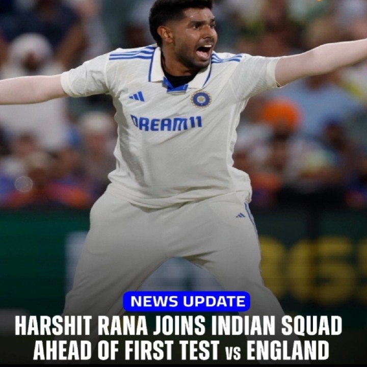 HARSHIT RANA JOIN INDIAN SQUAD AHEAD OF FIRST TEST VS ENGLAND.#cricket# ...