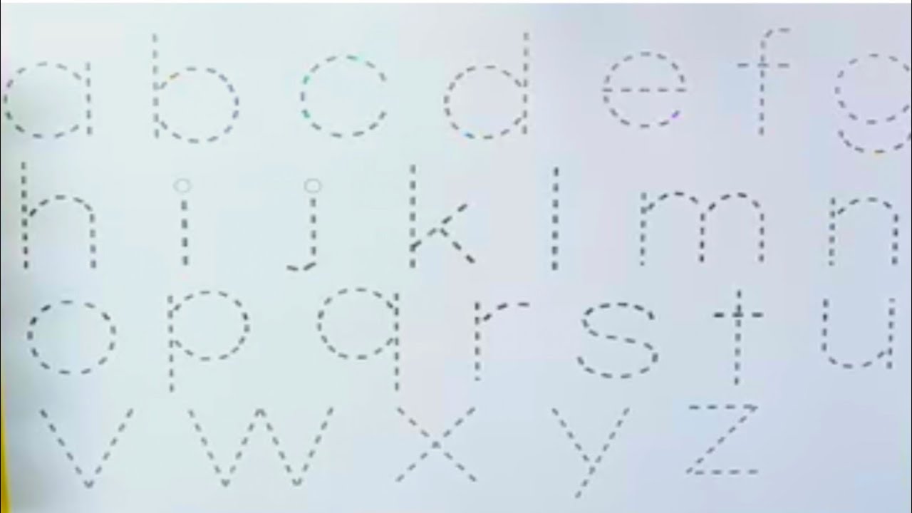 Abc Draw Small letters abc for Kids - YouTube