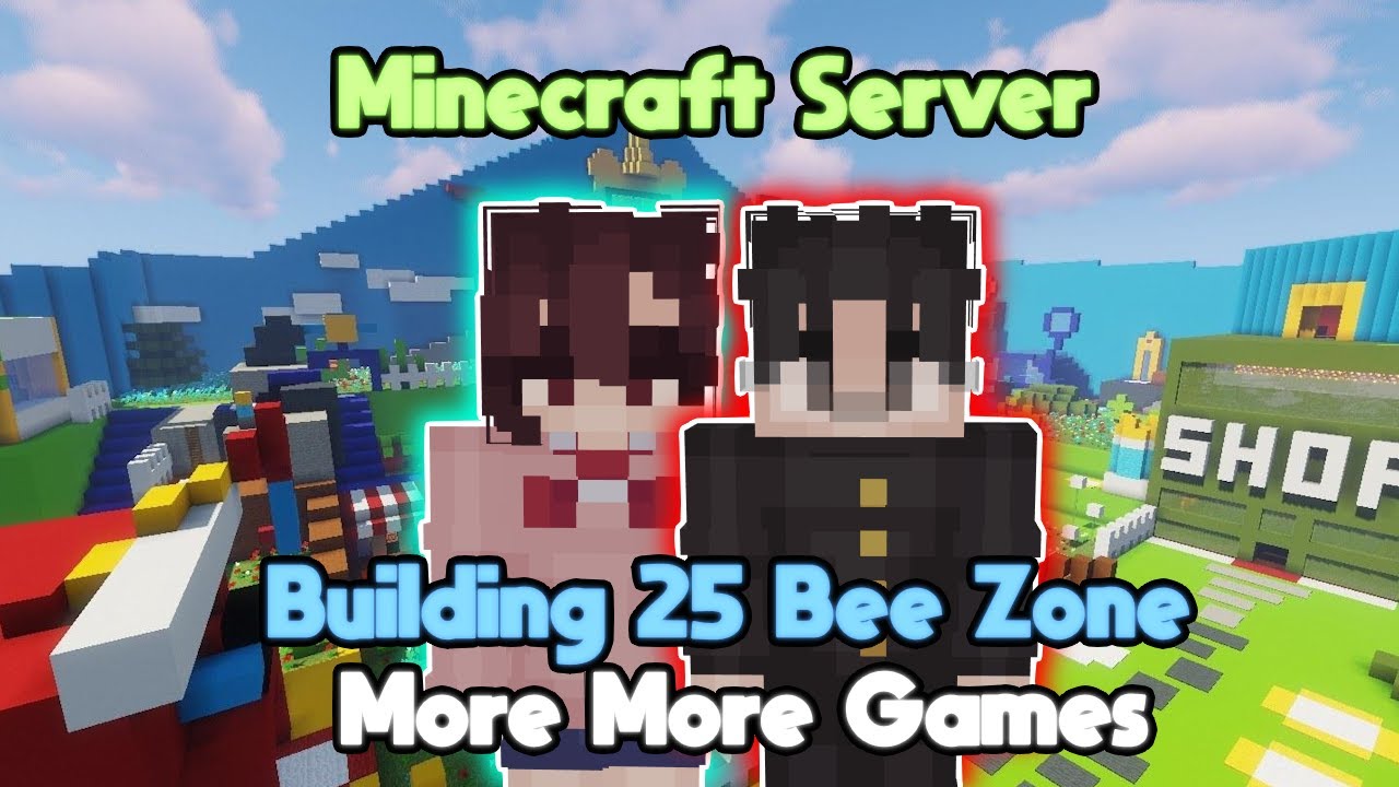 Live Minecraft Server Building 25 Bee Zone BSS Map and More More Games ...