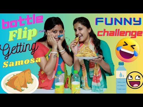 BOTTLE FLIP GETTING SAMOSA FAMILY GAME || #challenge - YouTube