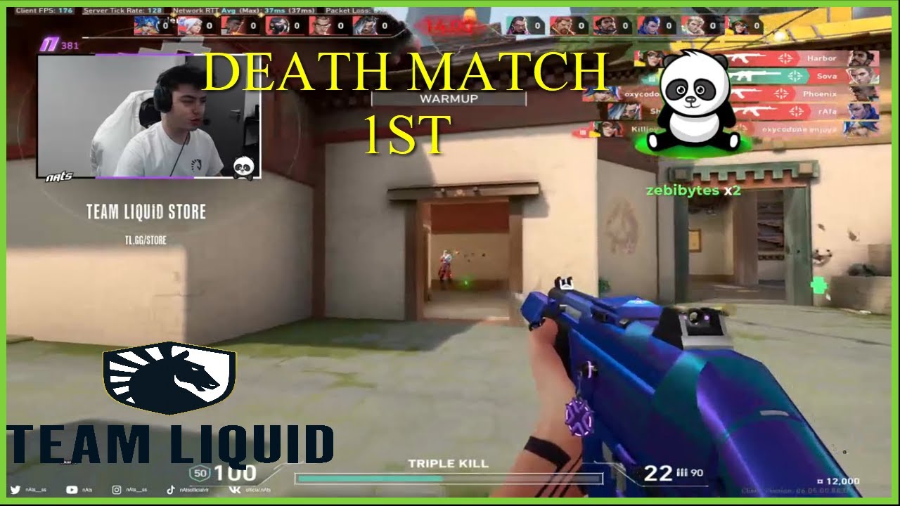 LIQUID nAts PLAYS 1ST GAMEPLAY DEATH MATCH! VALORANT DEATH MATCH ...