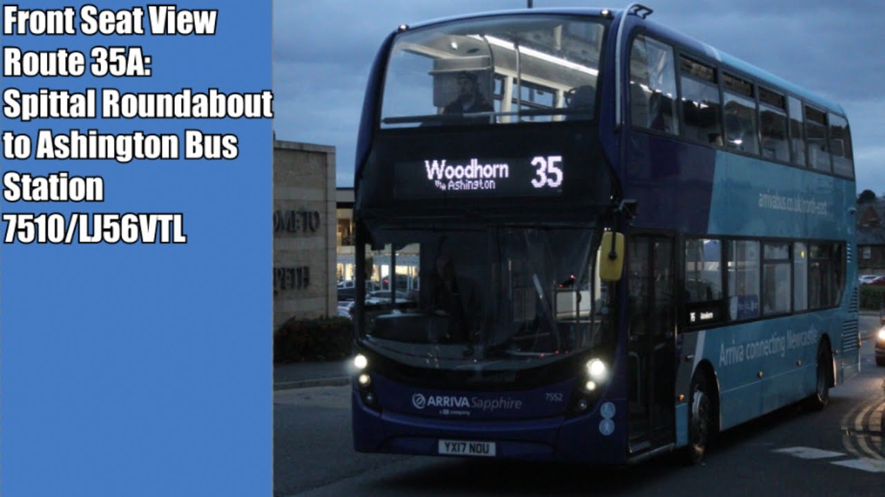 Front Seat View Route 35A Spittal Roundabout To Ashington Bus front-seat-view-route-35a-spittal-roundabout-to-ashington-bus