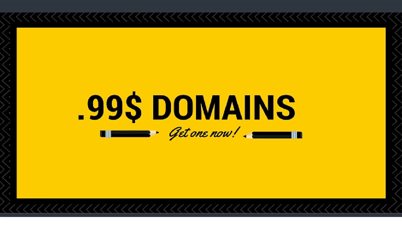 99 Cent Domain's - Cheap Domain Registration - YouTube