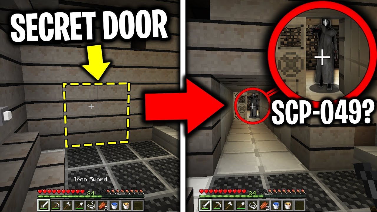 THIS SCP WAS HIDING BEHIND A SECRET DOOR in Minecraft..... (Scary ...