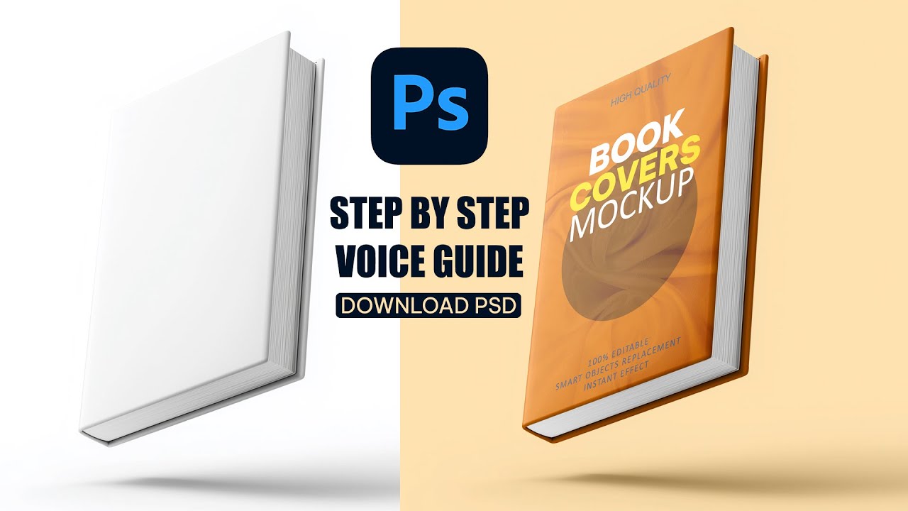 How to create a book mockup in PS - YouTube