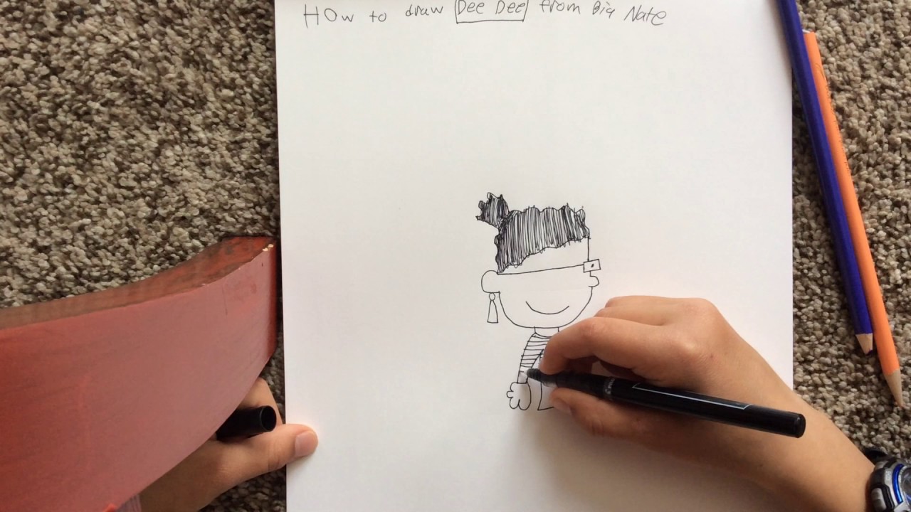How to Draw Dee Dee from Big Nate - YouTube