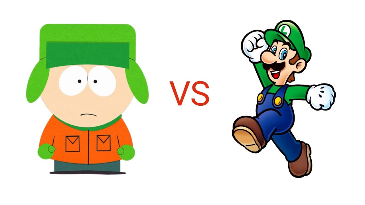 mugen kyle broflovski vs luigi - YouTube