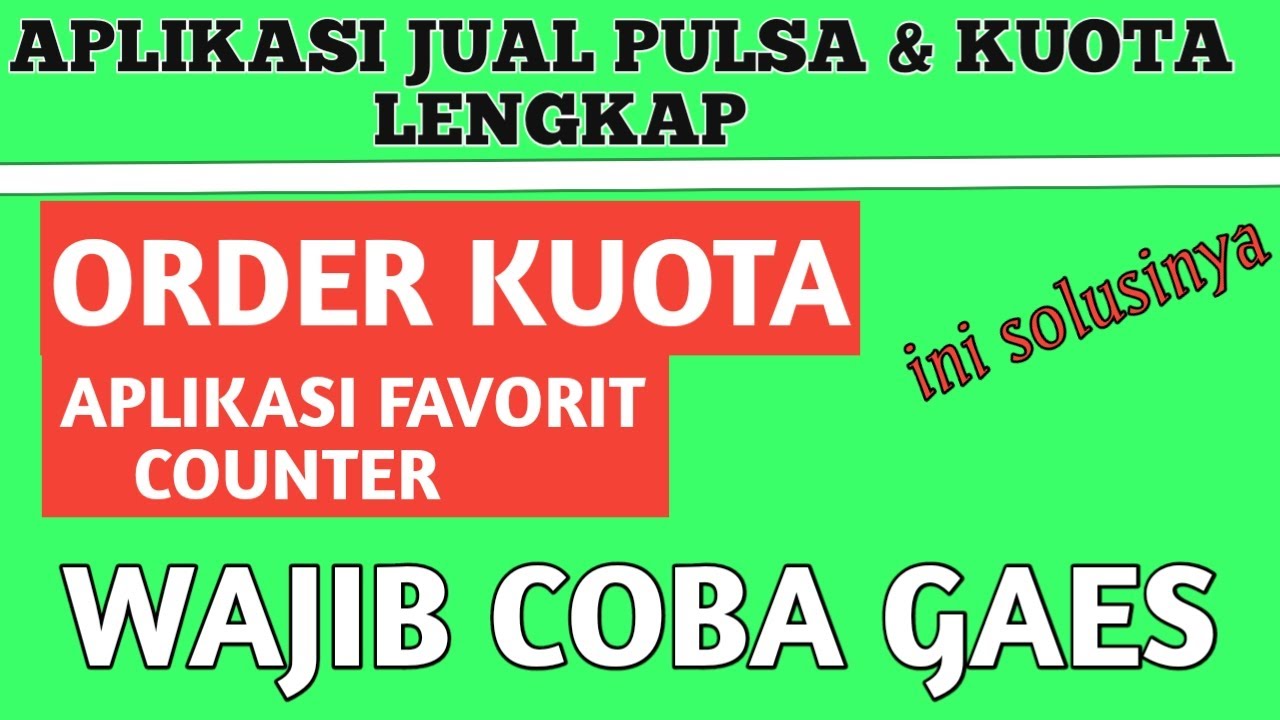 review lengkap aplikasi order kuota - YouTube