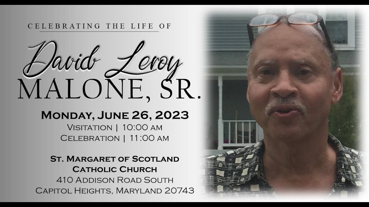 St. Margaret of Scotland | Funeral Services for David Leroy Malone, Sr. - YouTube