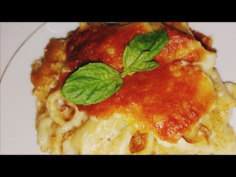 Bachamel sauce pasta with minced meat | Bachamel sauce pasta recipe ...