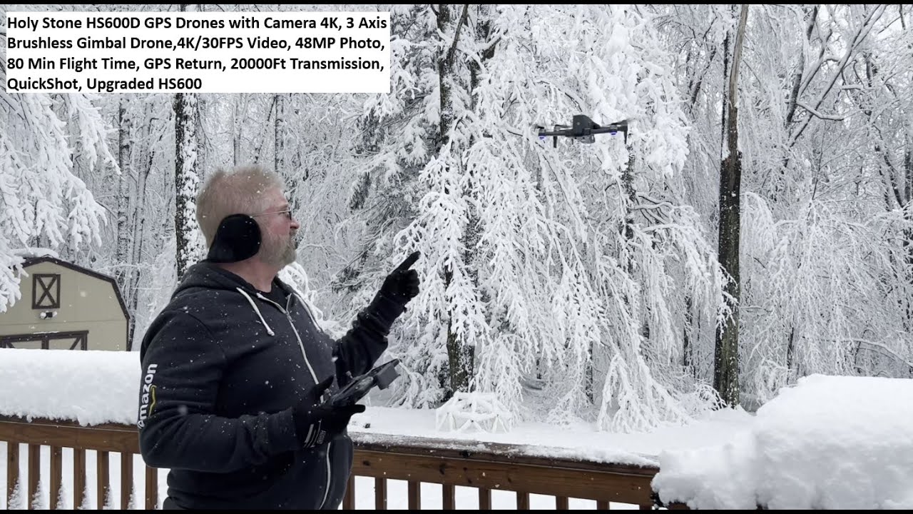 Holy Stone HS600D GPS Drones with 4k Camera 3 Axis Brushless Gimbal ...