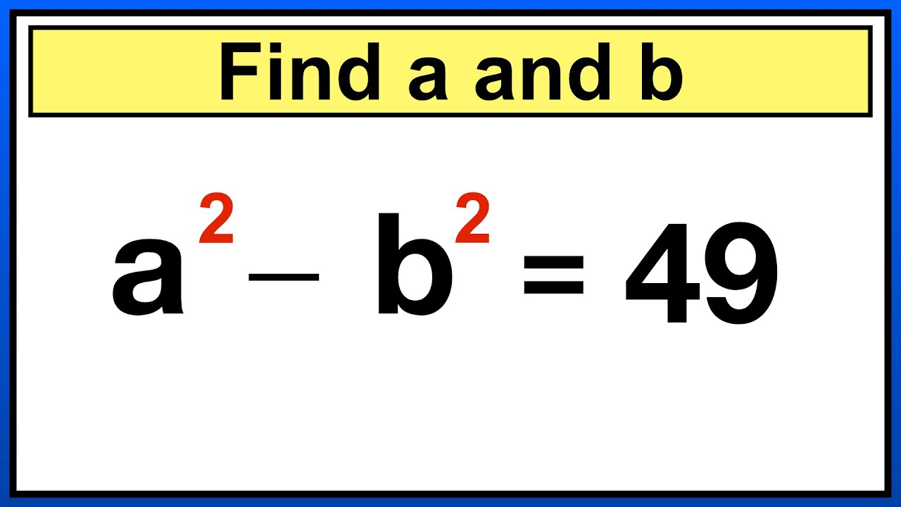 Nice Math Algebra Simplification Problem to Find Value of a and b - YouTube