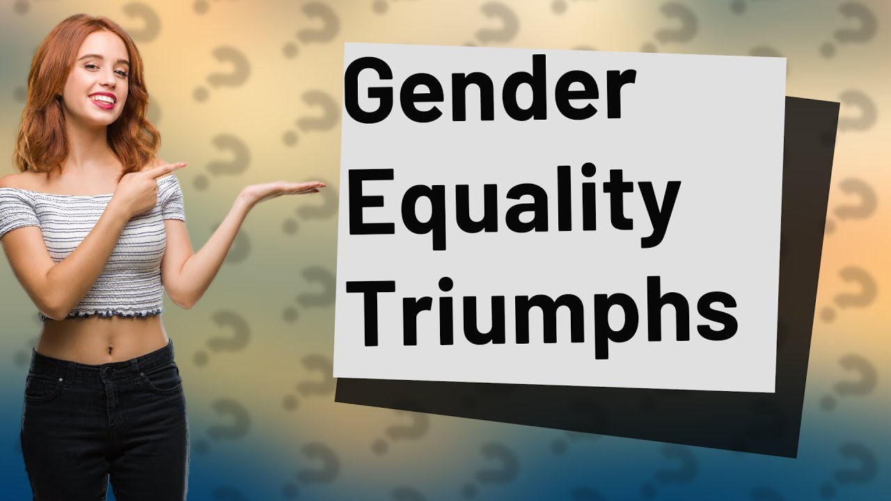 What is the example of gender equality? - YouTube