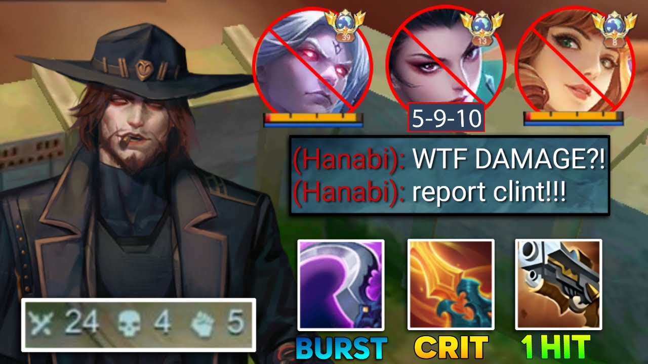 24 KILLS FULL DAMAGE BUILD CLINT WILL MAKE HIM BACK TO META!!🔥 (DAMAGE ...